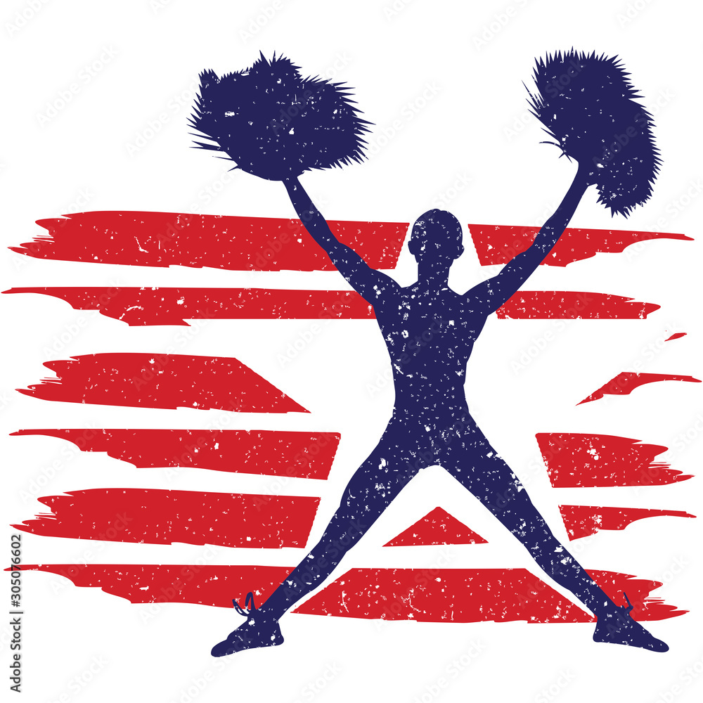 Cheerleading flag, American Flag, Fourth of July, 4th of July ...