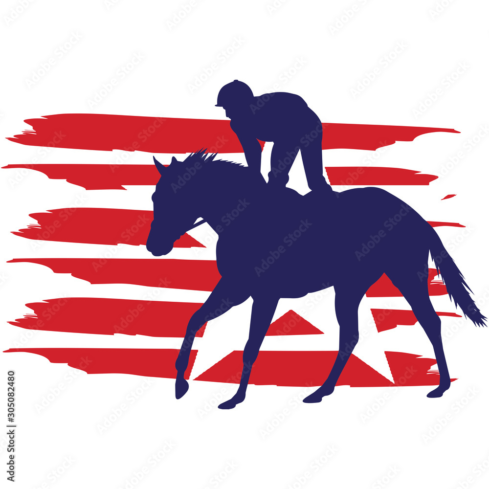 Horse Racing flag, American Flag, Fourth of July, 4th of July ...