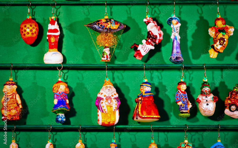 Christmas Tree Decoration on Christmas Market at Charlottenburg Palace ...
