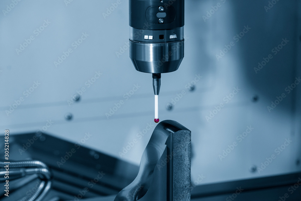 The Coordinate Measuring machine ,CMM probe measure dimension of the ...