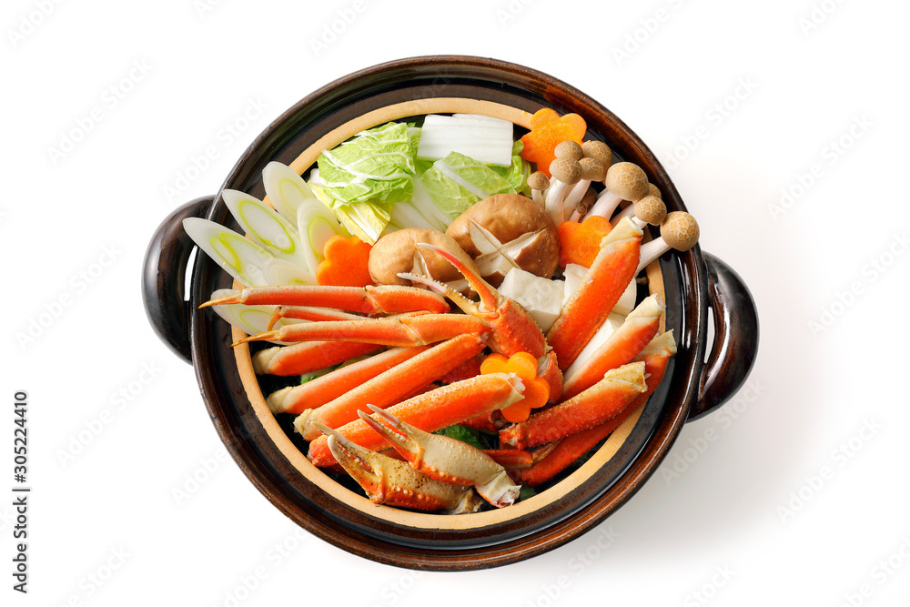 カニ鍋 Japanese style crab hot pot Stock Photo | Adobe Stock