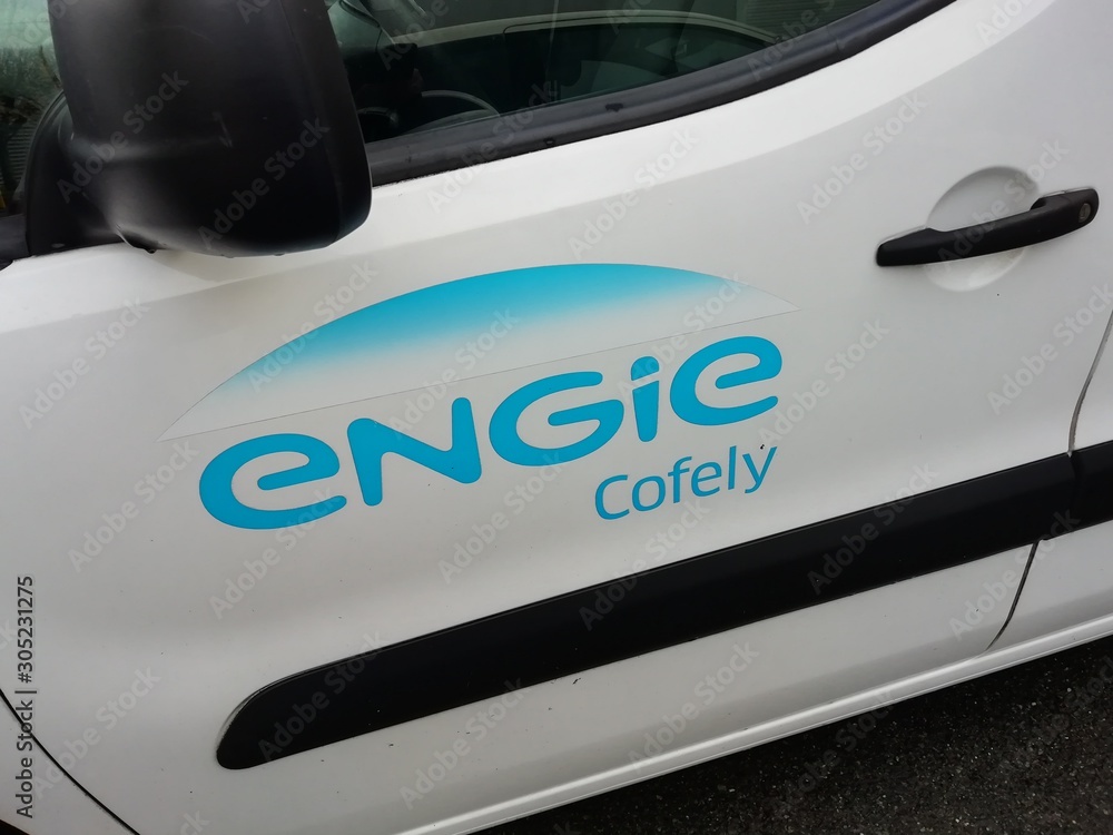 engie cofely ,logo sur voiture Stock Photo | Adobe Stock