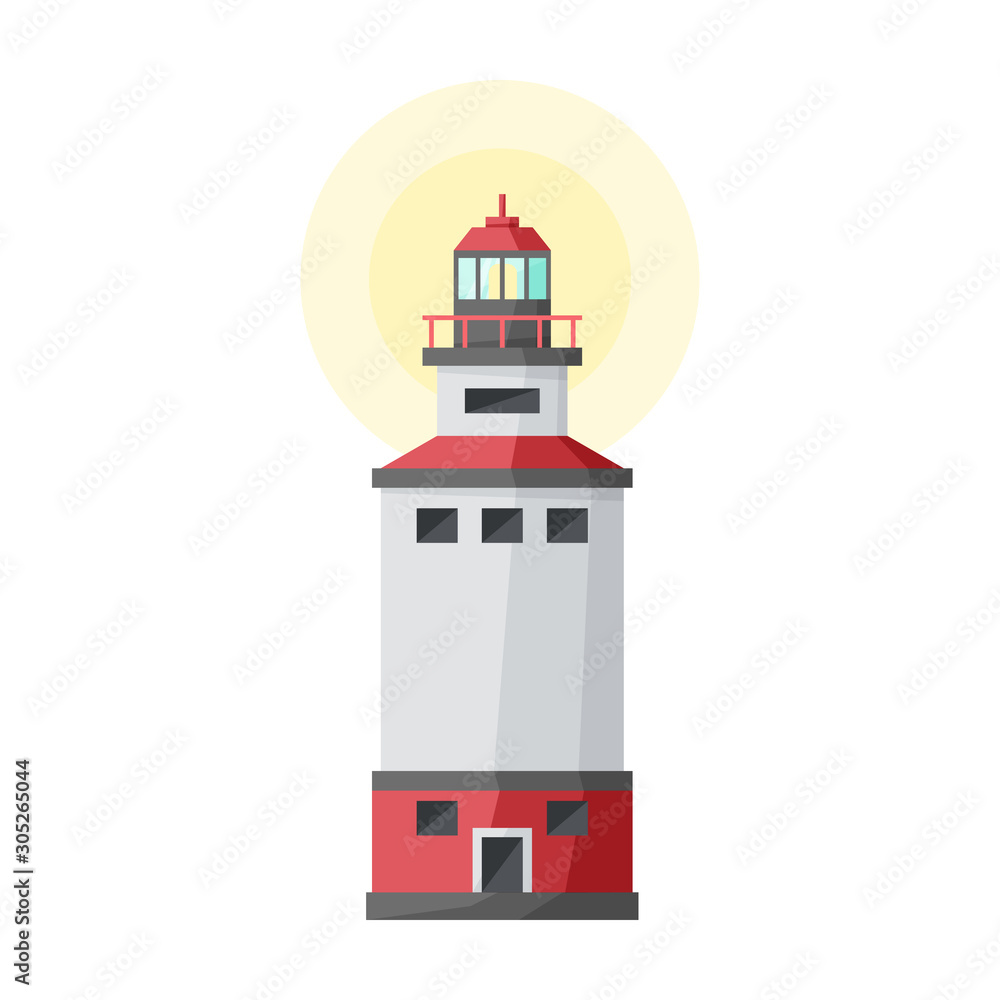 Beacon vector icon.Cartoon vector icon isolated on white background ...