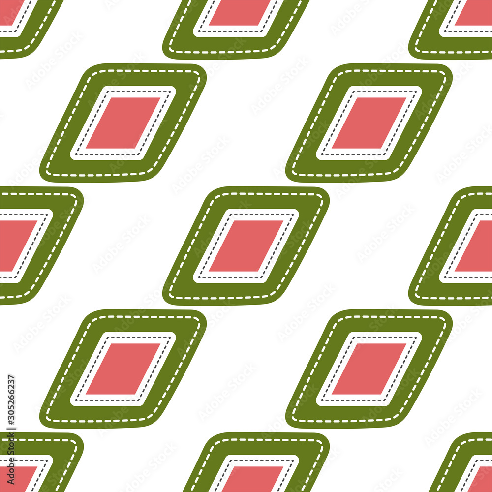 Flat linear design. Seamless texture of circles. Can be used for ...