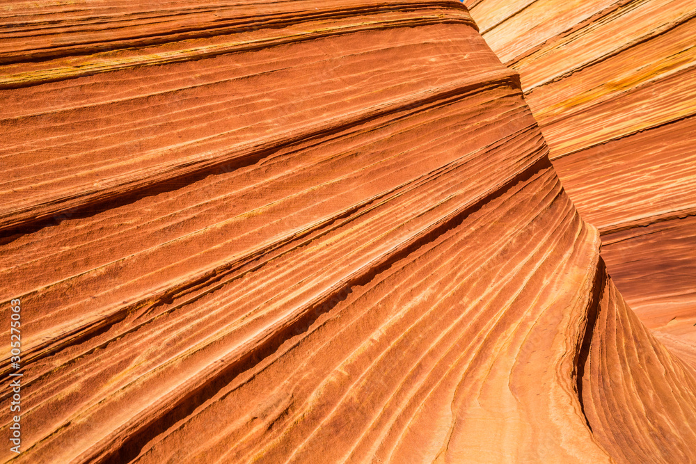 Sandstone texture detail of layers, lines and waves. Stock Photo ...