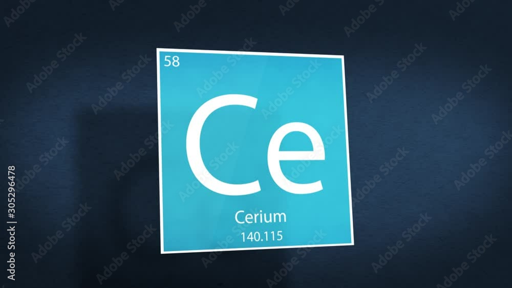 Periodic Table of Elements Cinematic Animated Series - Element Cerium ...