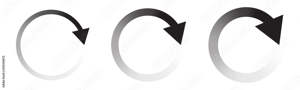 Circle arrows - vector. Stock Vector | Adobe Stock
