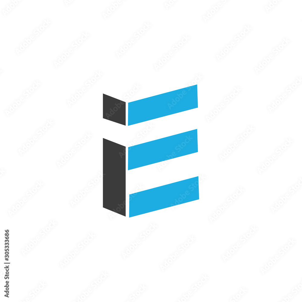ei,ie initial based Alphabet icon logo design Stock Vector | Adobe Stock