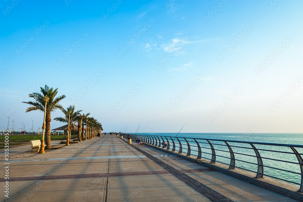 Morning view in Alkhobar Corniche area Saudi Arabia. City : Khobar ...