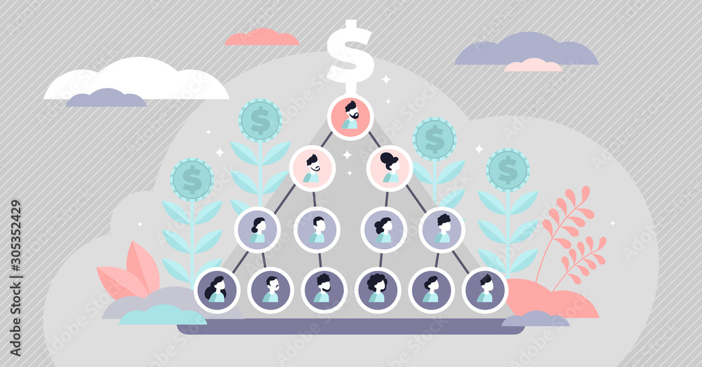 Photo Ponzi scheme vector illustration, VectorMine | Posters, tableaux ...