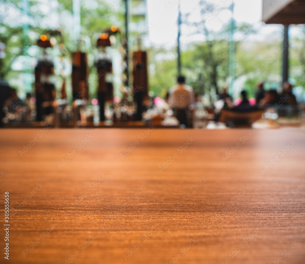 Table Top Cafe Coffee shop Interior restaurant Blur background Stock ...