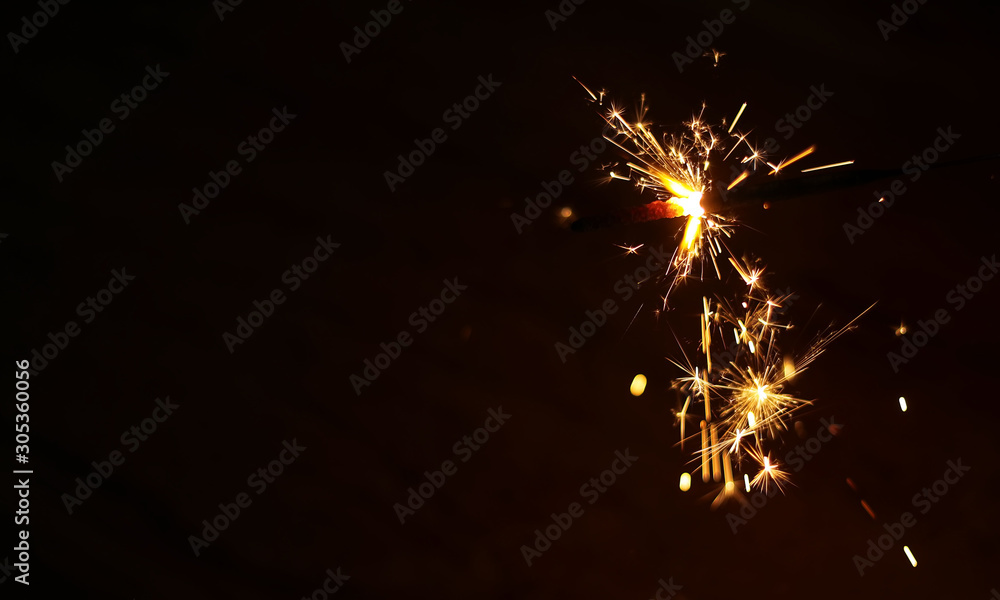 Beautiful Diwali Glowing Firecracker, fire of cracker explosion on ...