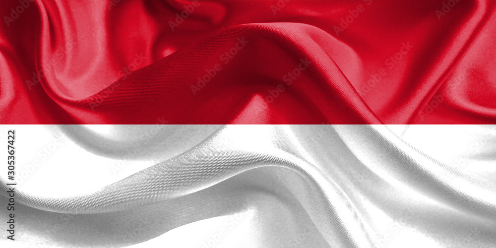 Flag. Waving Rippled Flags. 3D Realistic Background Illustration in ...