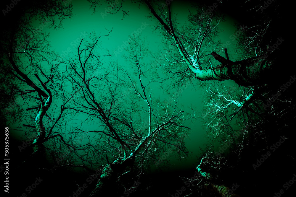 Fotka „Abstract background in horror style. Surrealistic scary black ...