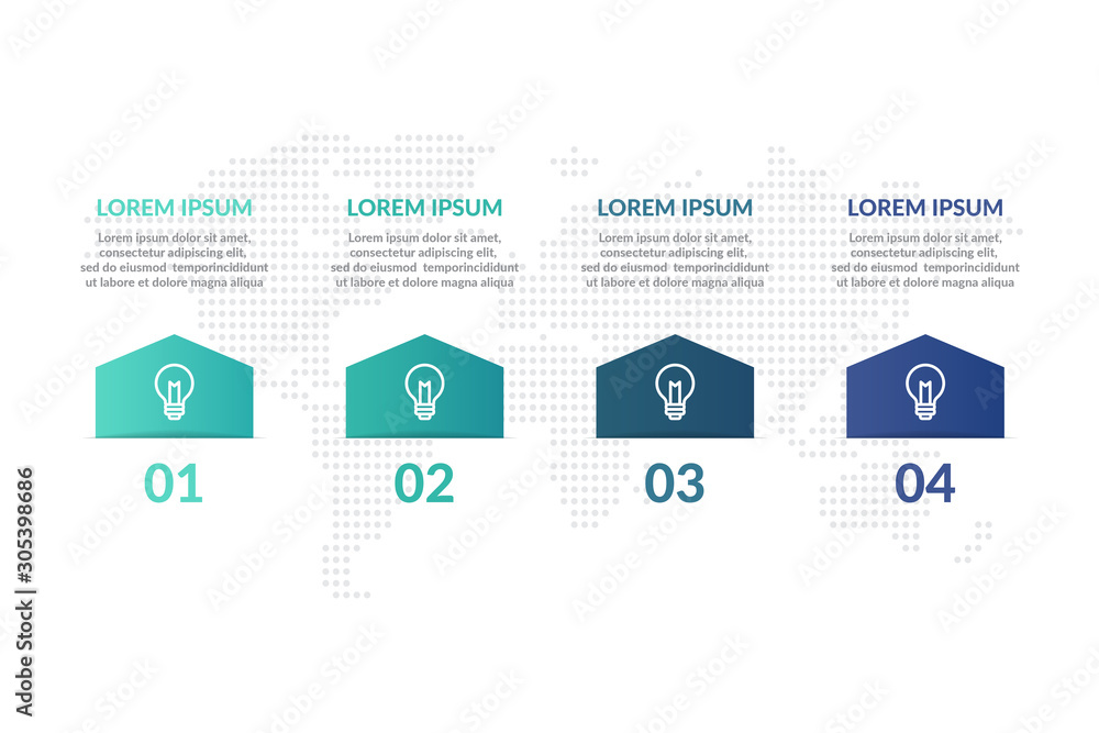 step or process infographic template design . infographic concept for ...