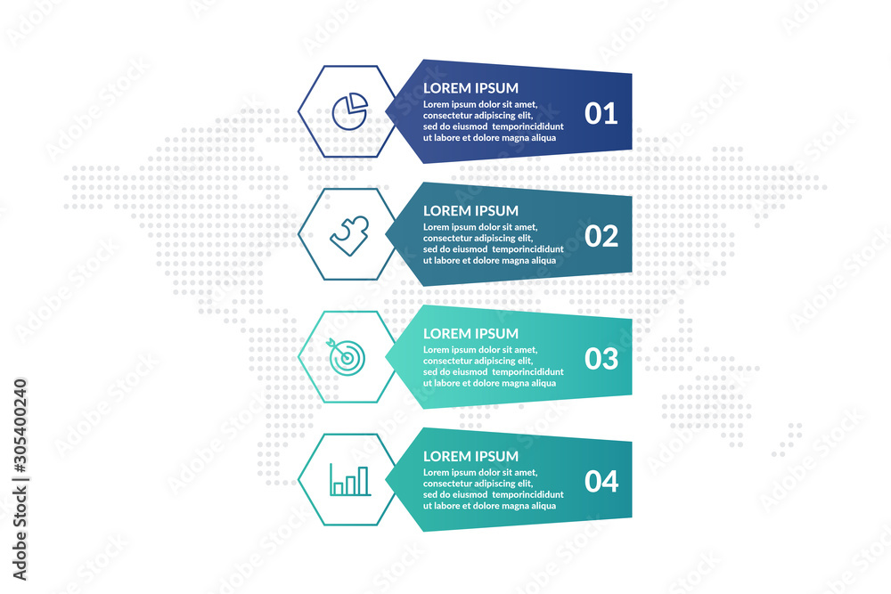 step or process infographic template design . infographic concept for ...