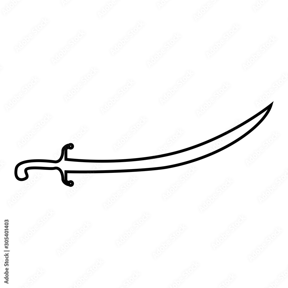 Arabian Sword Vector