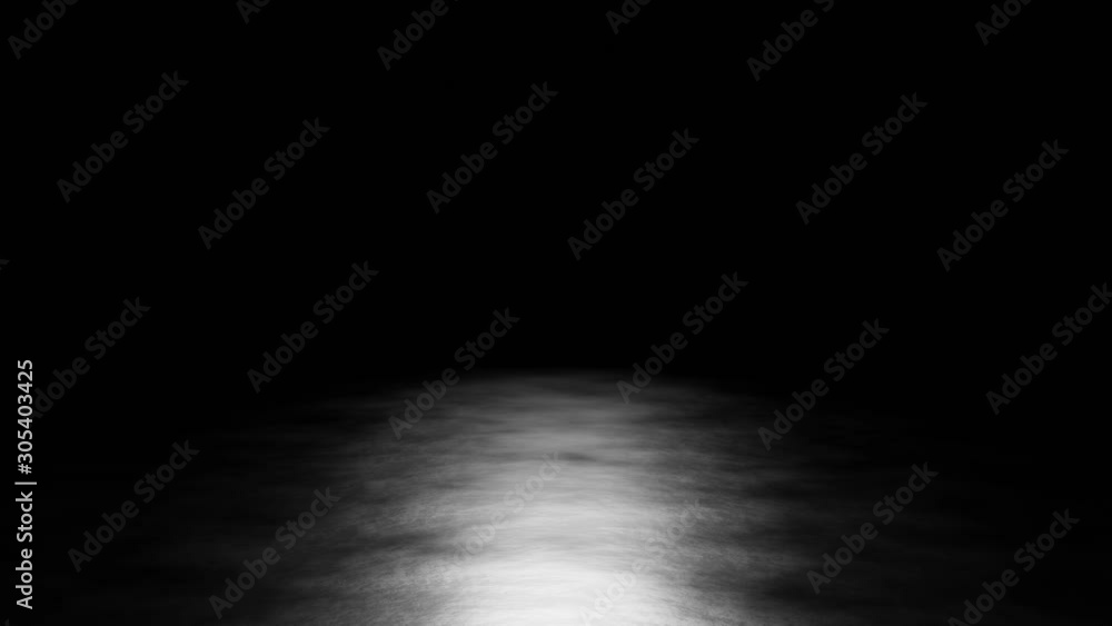 black stage floor lit by a bright light moving from the bottom up, in ...