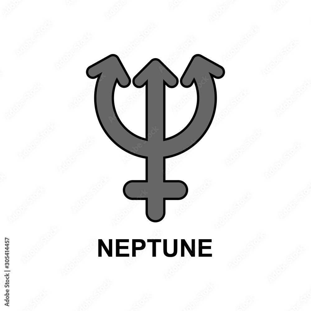 Planet Neptune Symbol