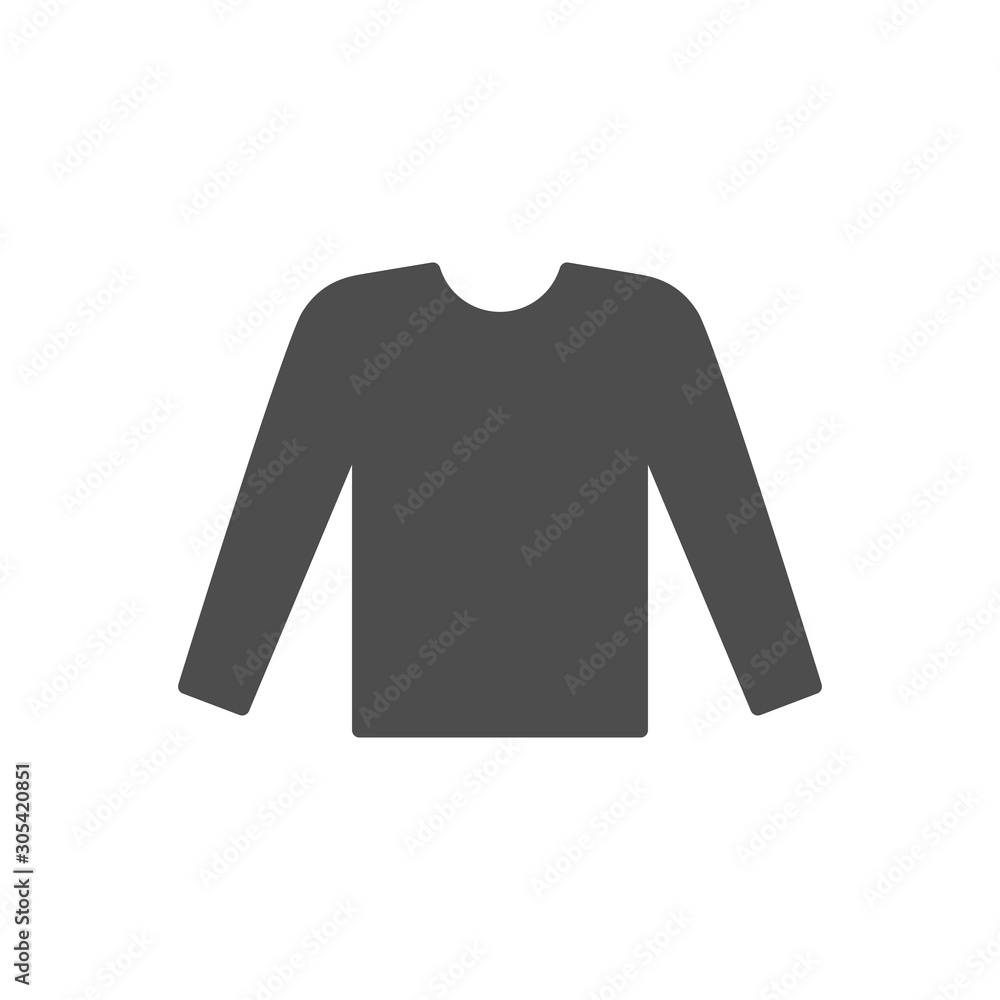 Male long sleeve glyph icon Stock Vector | Adobe Stock