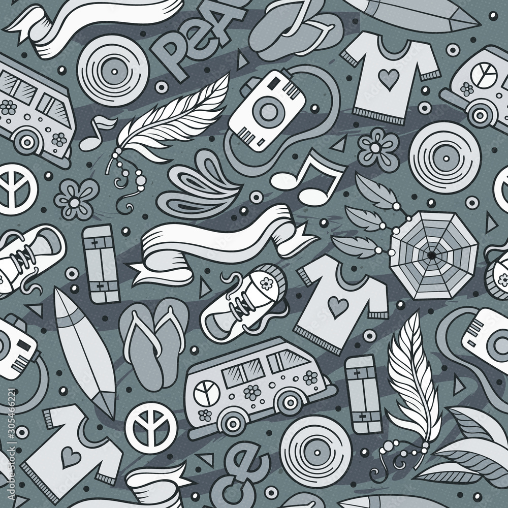 Hippie Patterns Drawing