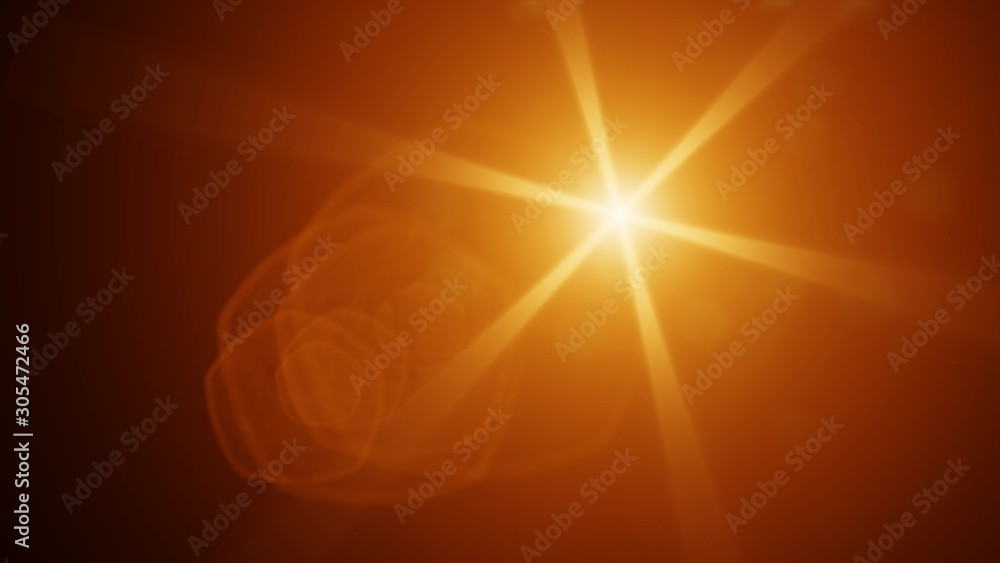intense gold lens flare effect overlay texture with bokeh effect and ...