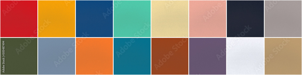 Set of 16 fashionable trendy colors of spring-summer 2020 season from ...