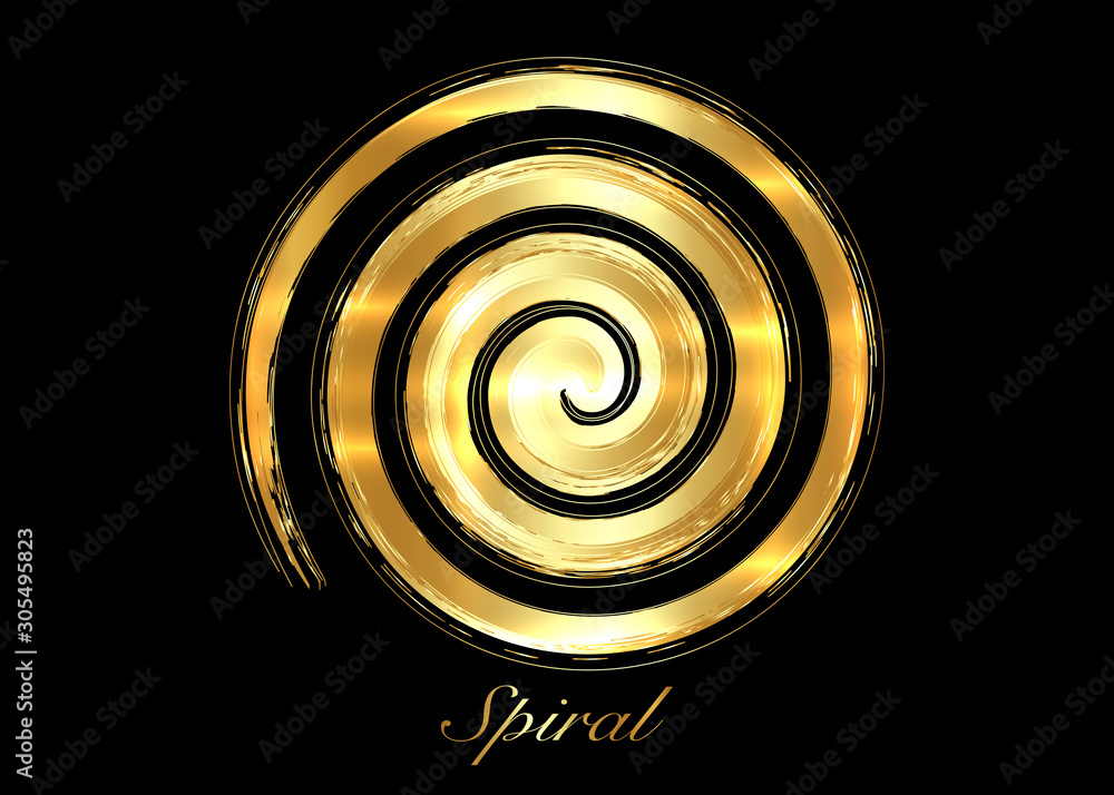 Gold Ancient Spiral. This rapresent the Goddess creative powers of the ...