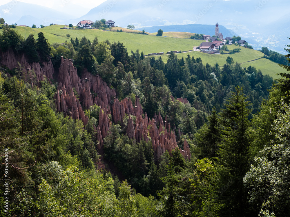 Erdpyramiden bei Ritten Bozen Stock Photo | Adobe Stock