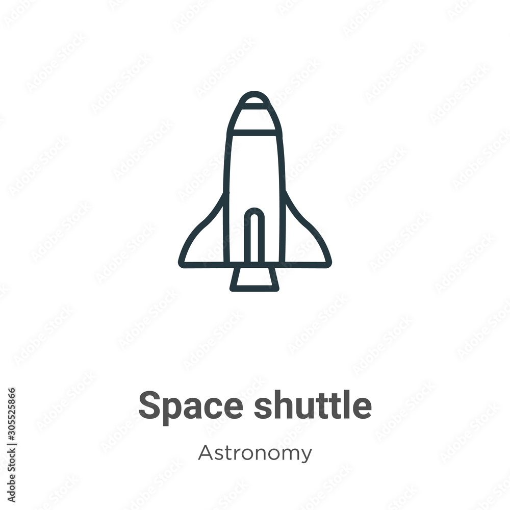 Simple Space Shuttle Icon