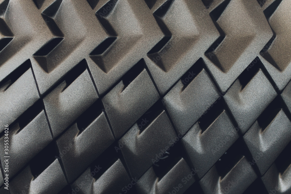 Grid of car with sunflare. Radiator grille. Metal close-up texture ...