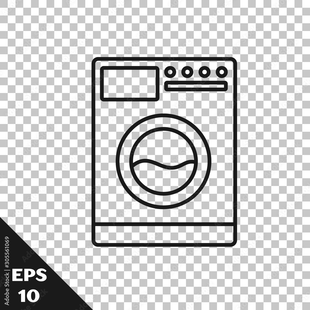 Washing Line Clipart Black