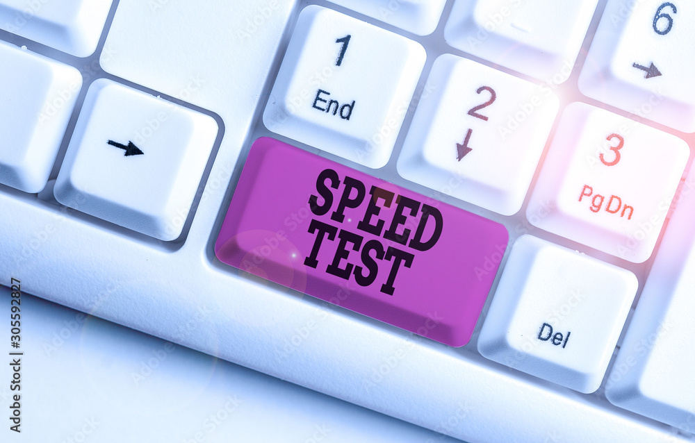Word writing text Speed Test. Business photo showcasing psychological ...