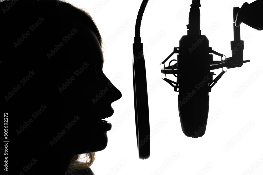 Studio Microphone Silhouette