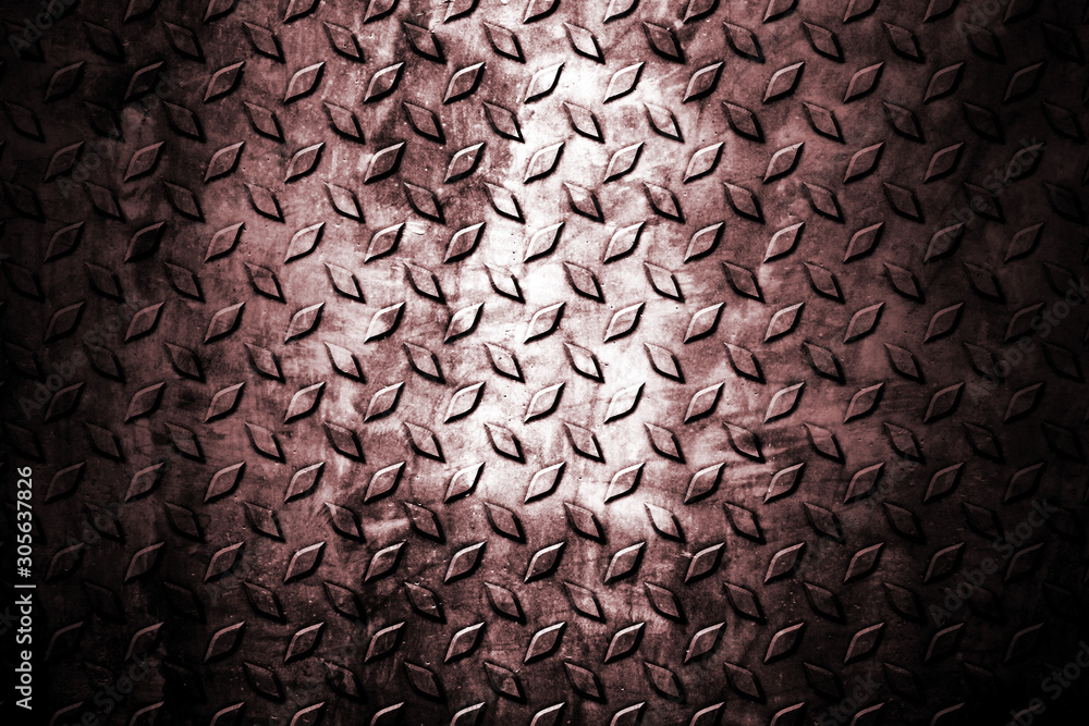 old and rust diamond plate. metal background and texture. Stock ...