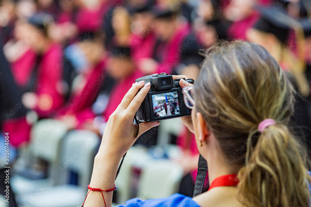 display of small and old photo and video camera with natural light. a ...