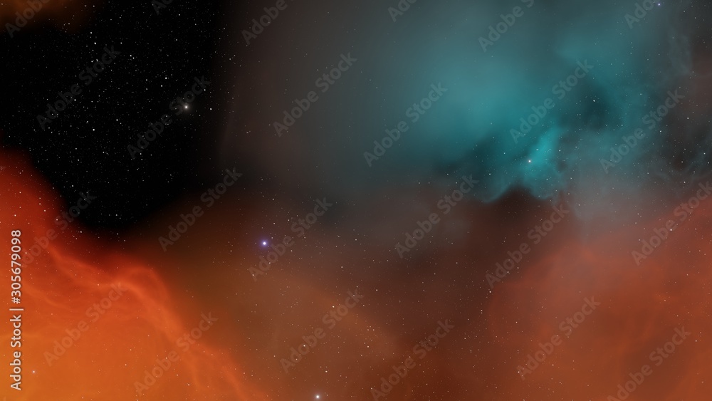 High Resolution Star Nebula Generated in a 3D Simulator Stock Photo ...