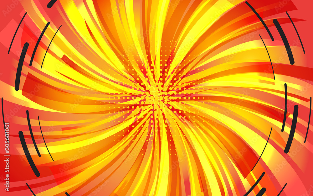 Festive background of bright colorful speed lines. Effect motion lines ...