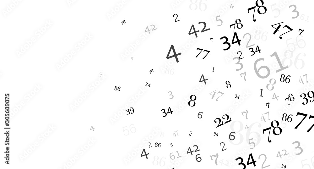 numeri, nuvola di numeri, confusione, gruppo Stock Vector | Adobe Stock