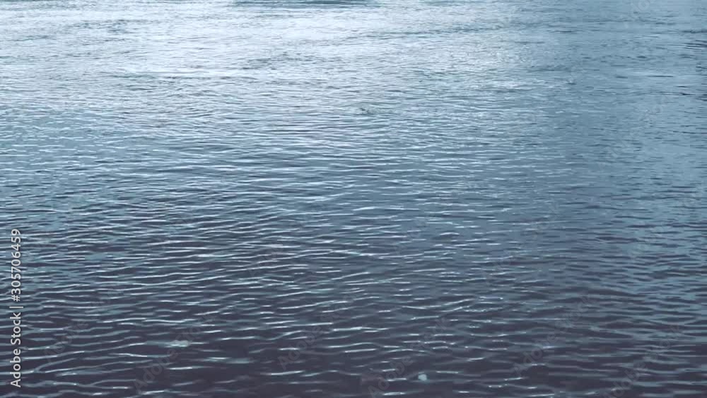 Surface of water moving with ripples Stock Video | Adobe Stock