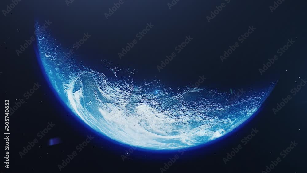 Planet earth from space. Planet earth rotating animation. 4K Stock ...