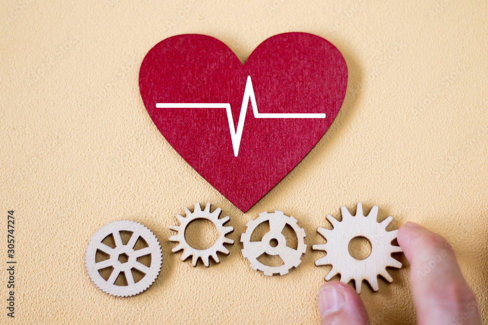 Doctor pushing button monitoring and treatment heart pulse healthcare ...