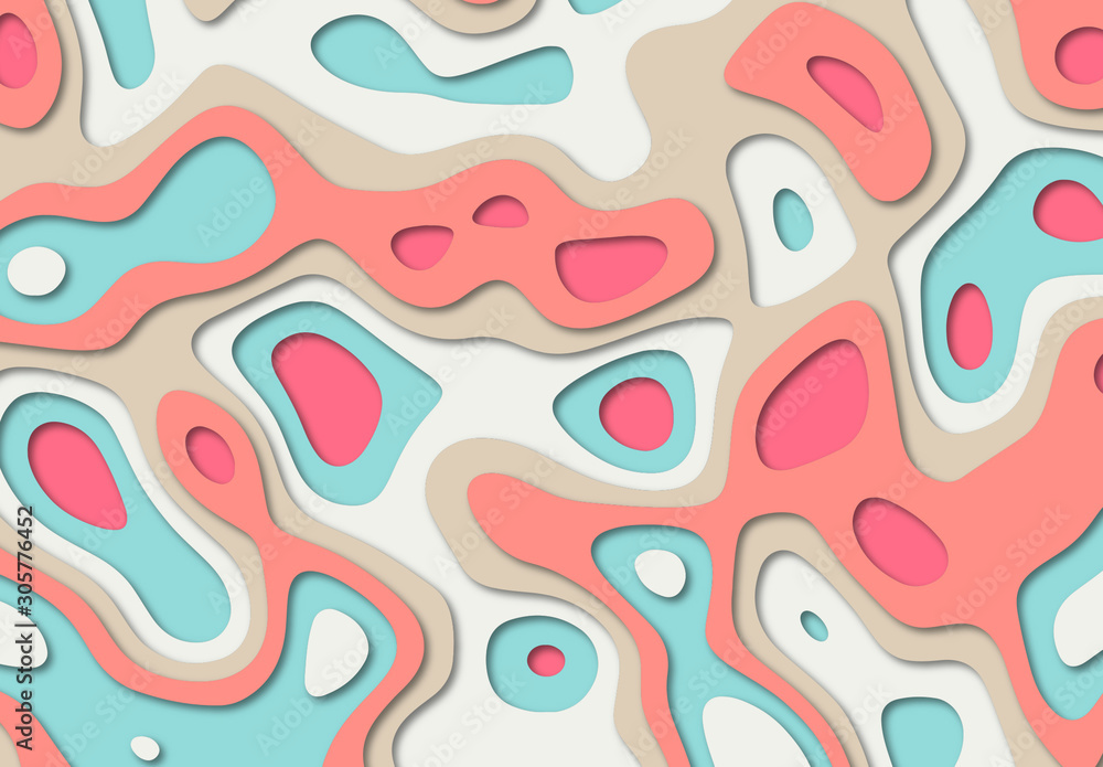 Colorful Cut Paper Background Set Stock Template | Adobe Stock