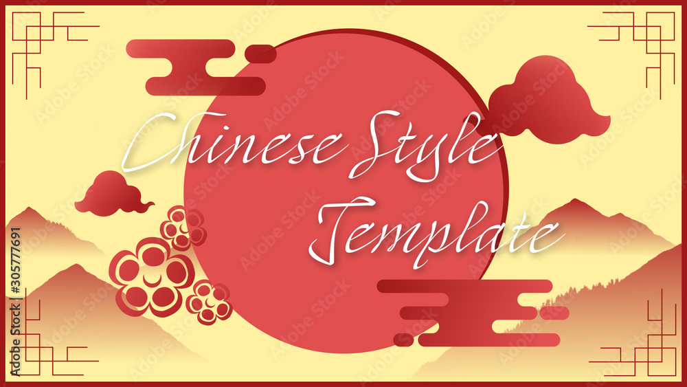 Chinese Style Title Stock Template | Adobe Stock