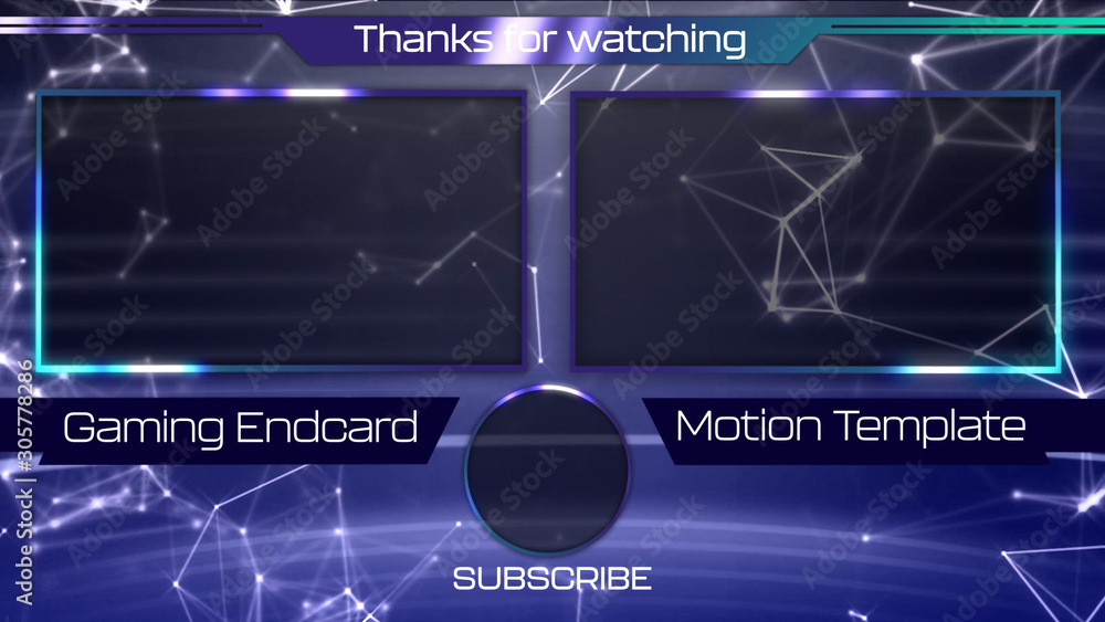 Gaming Endcard Stock Template | Adobe Stock