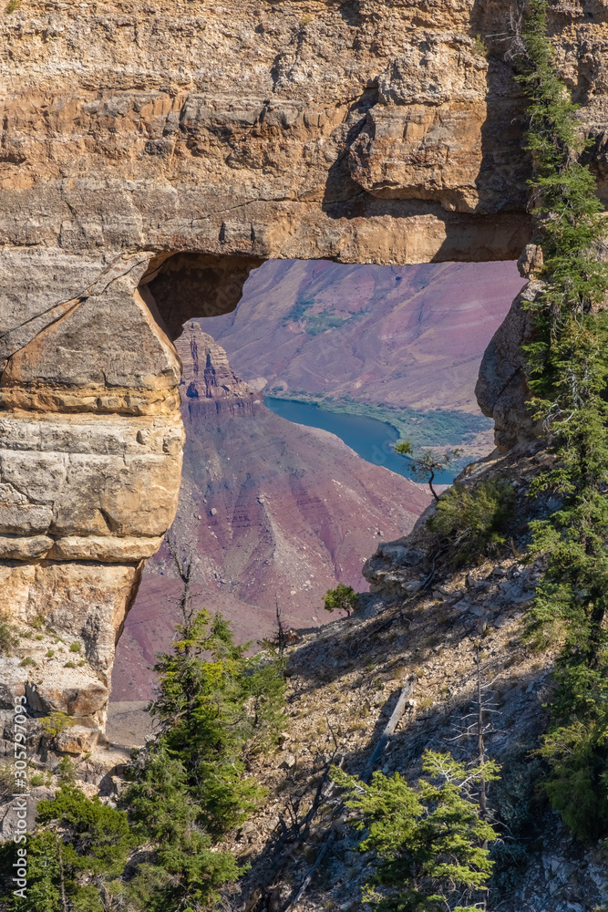 Cape Royal, the southernmost viewpoint along the North Rim Scenic Drive ...