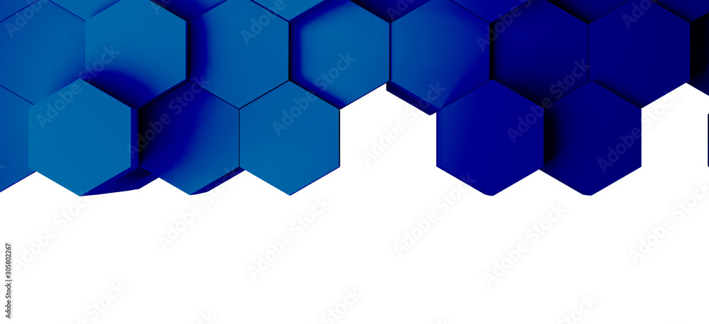 abstract blue honeycomb hexagonal background and wallpaper with empty ...