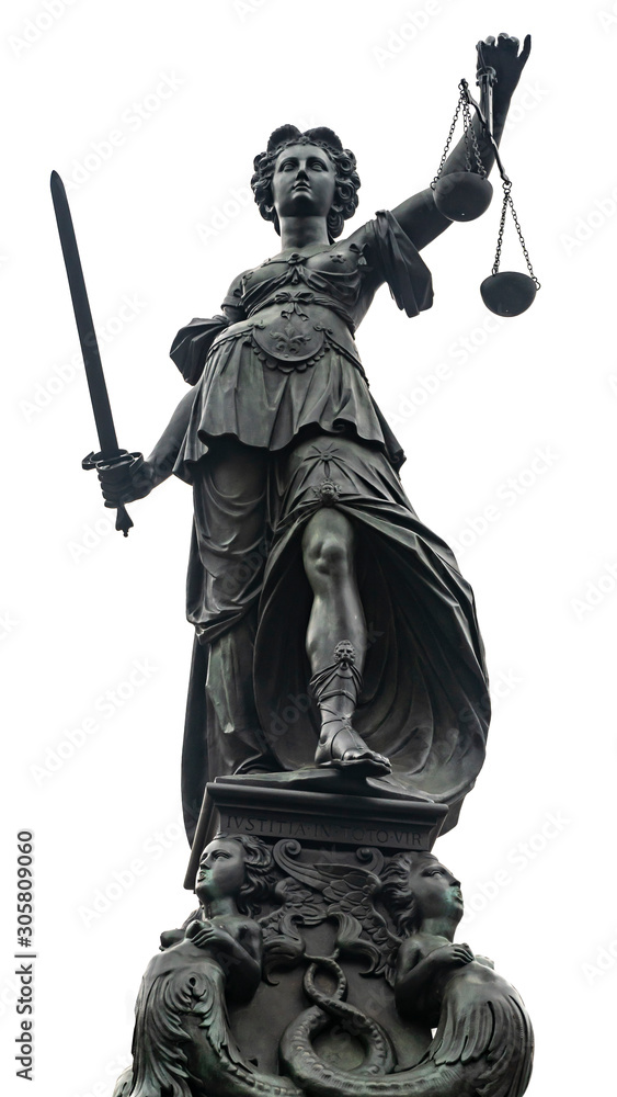 Justice Statue with Sword and Scale Stock Photo | Adobe Stock