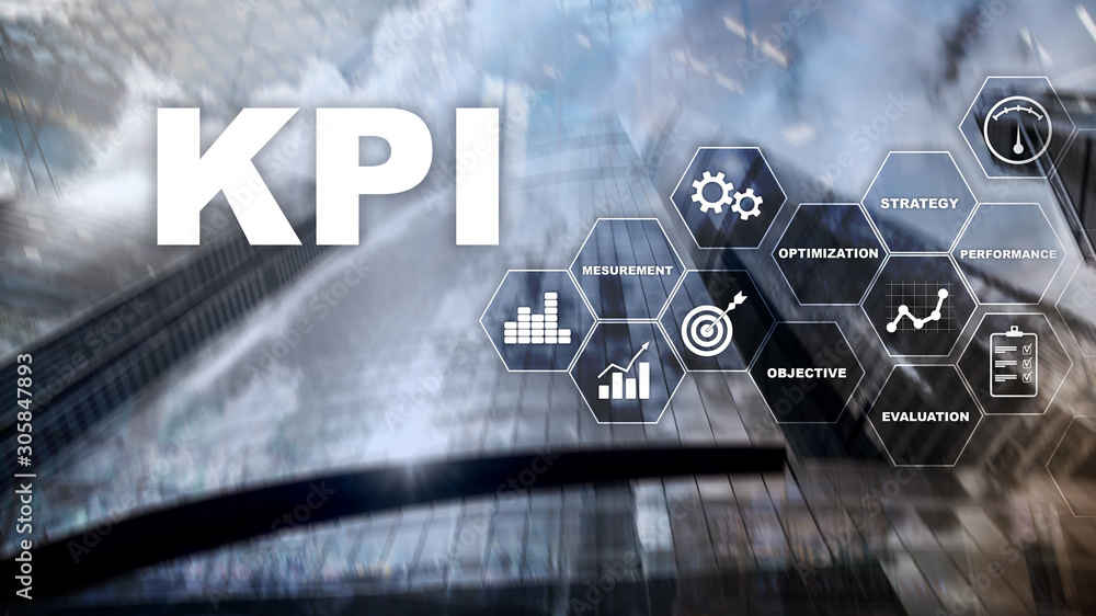 KPI - Key Performance Indicator. Business and technology concept ...