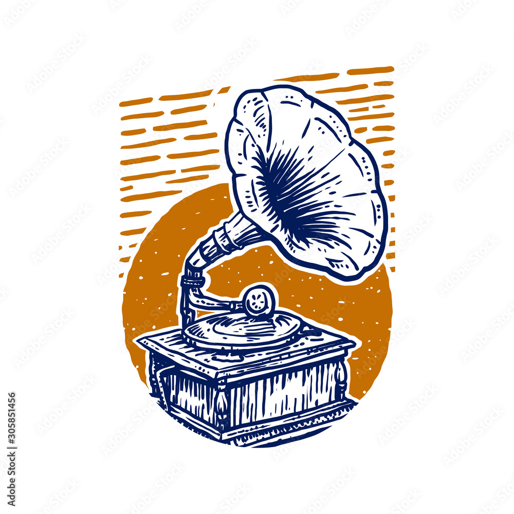 Classical music illustration using a hand drawing style continued with ...